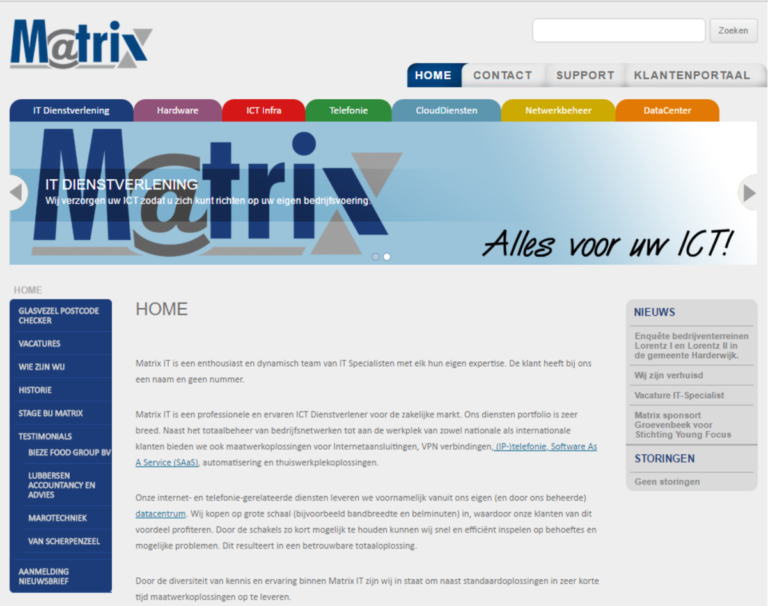 Een nieuwe website voor Matrix - Matrix IT - Matrix IT